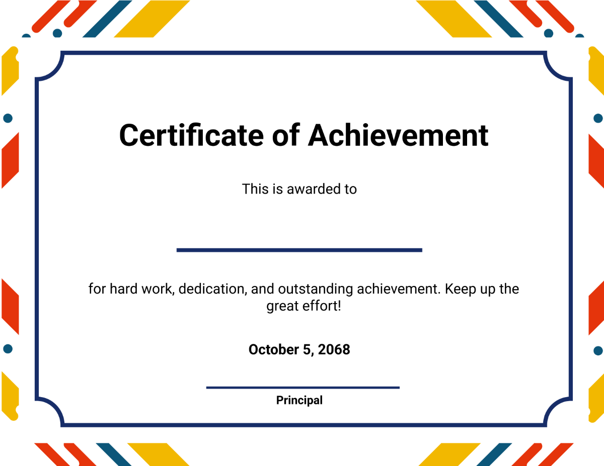 Free Printable Certificates Of Achievement Templates - Printable Design ...